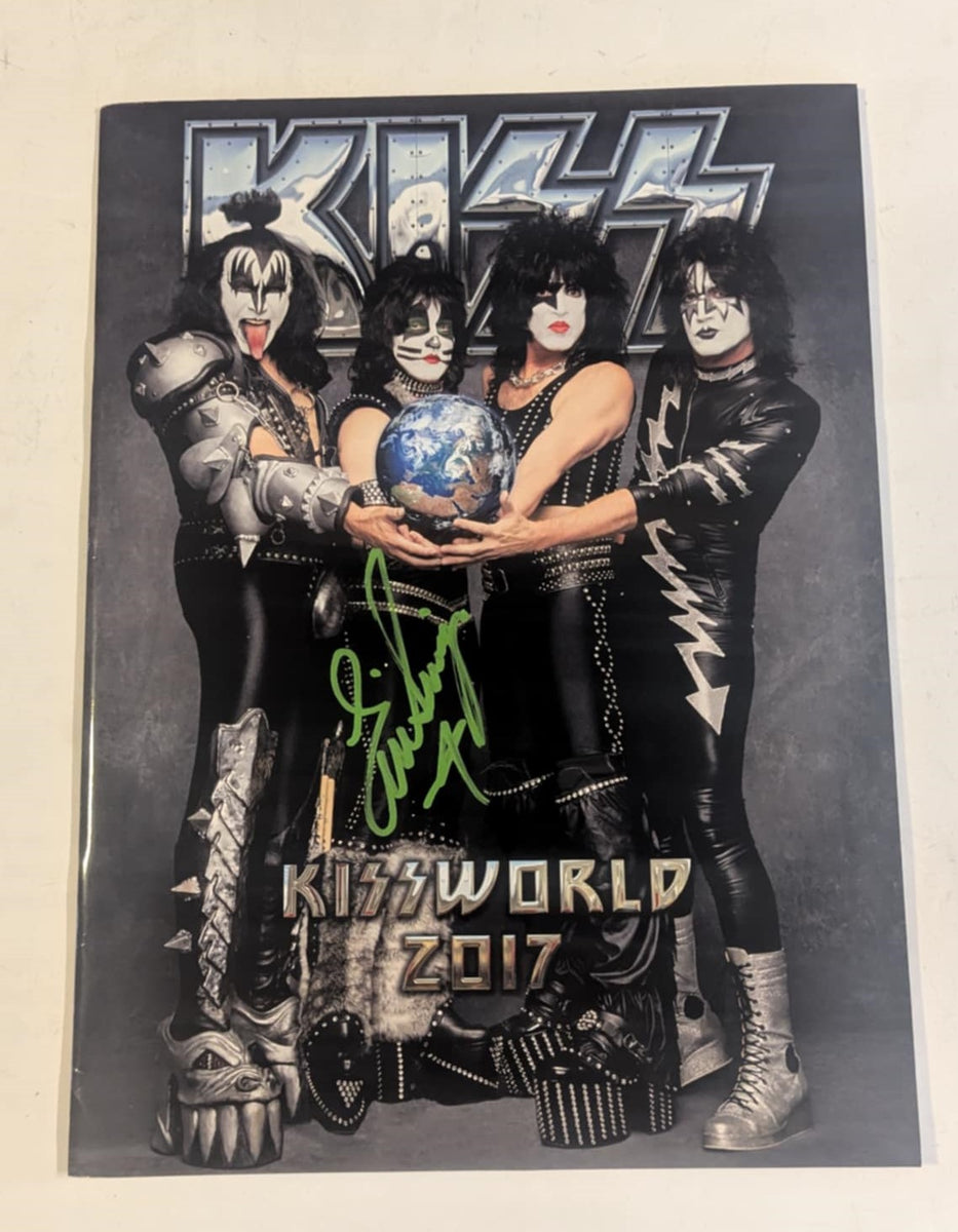 KISS Eric Singer Signed KISSWORLD 2017 Tourbook Personal Collection ...