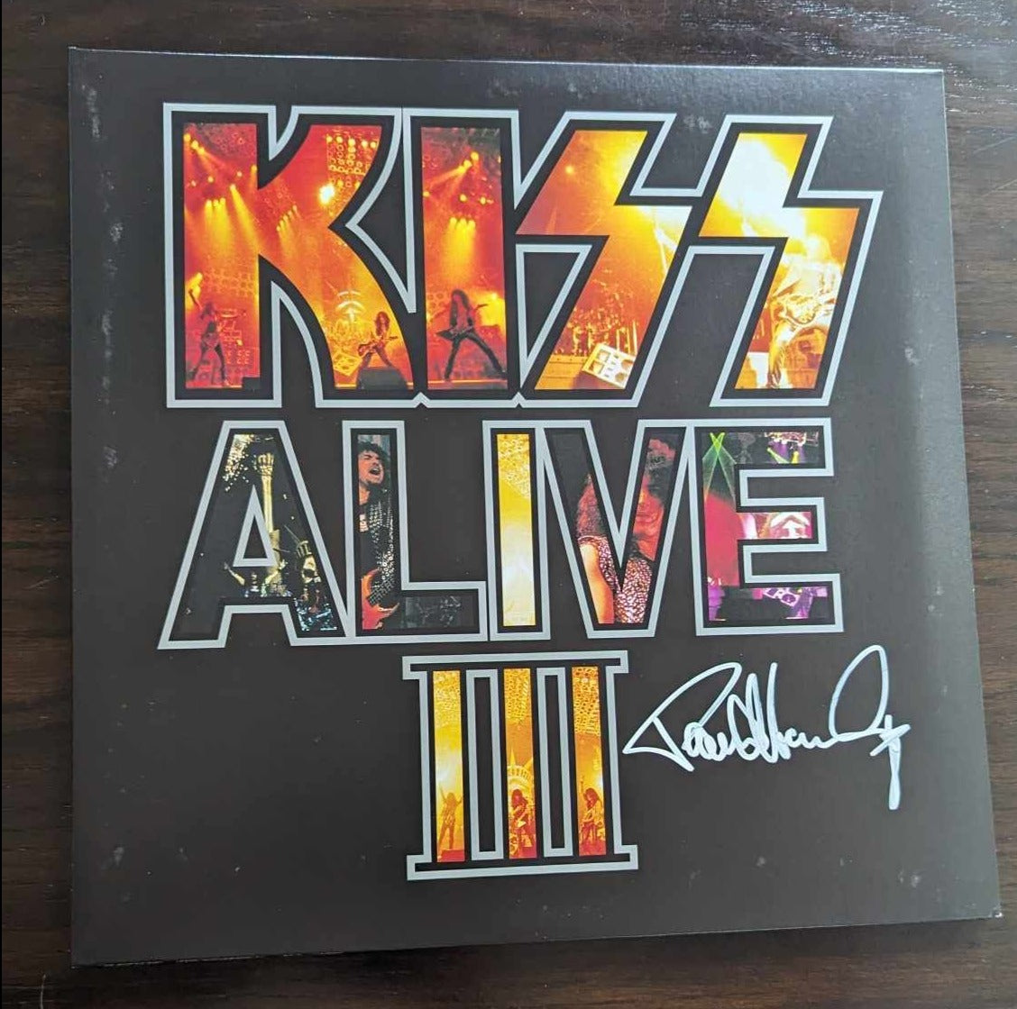 KISSONLINE KISS PAUL STANLEY signed ALIVE III KOL EX Colored Vinyl ...