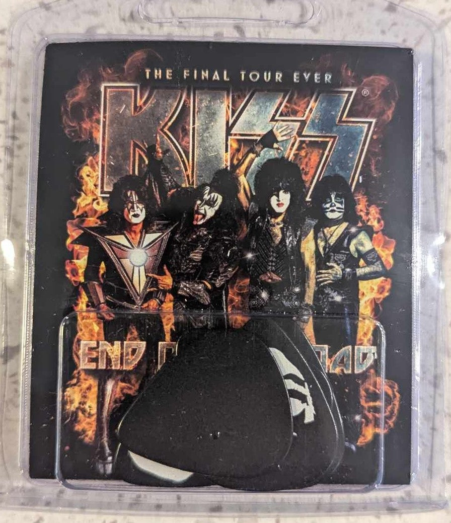 KISS END OF THE ROAD Australia VIP GUITAR PICK SET New – KISS Haven