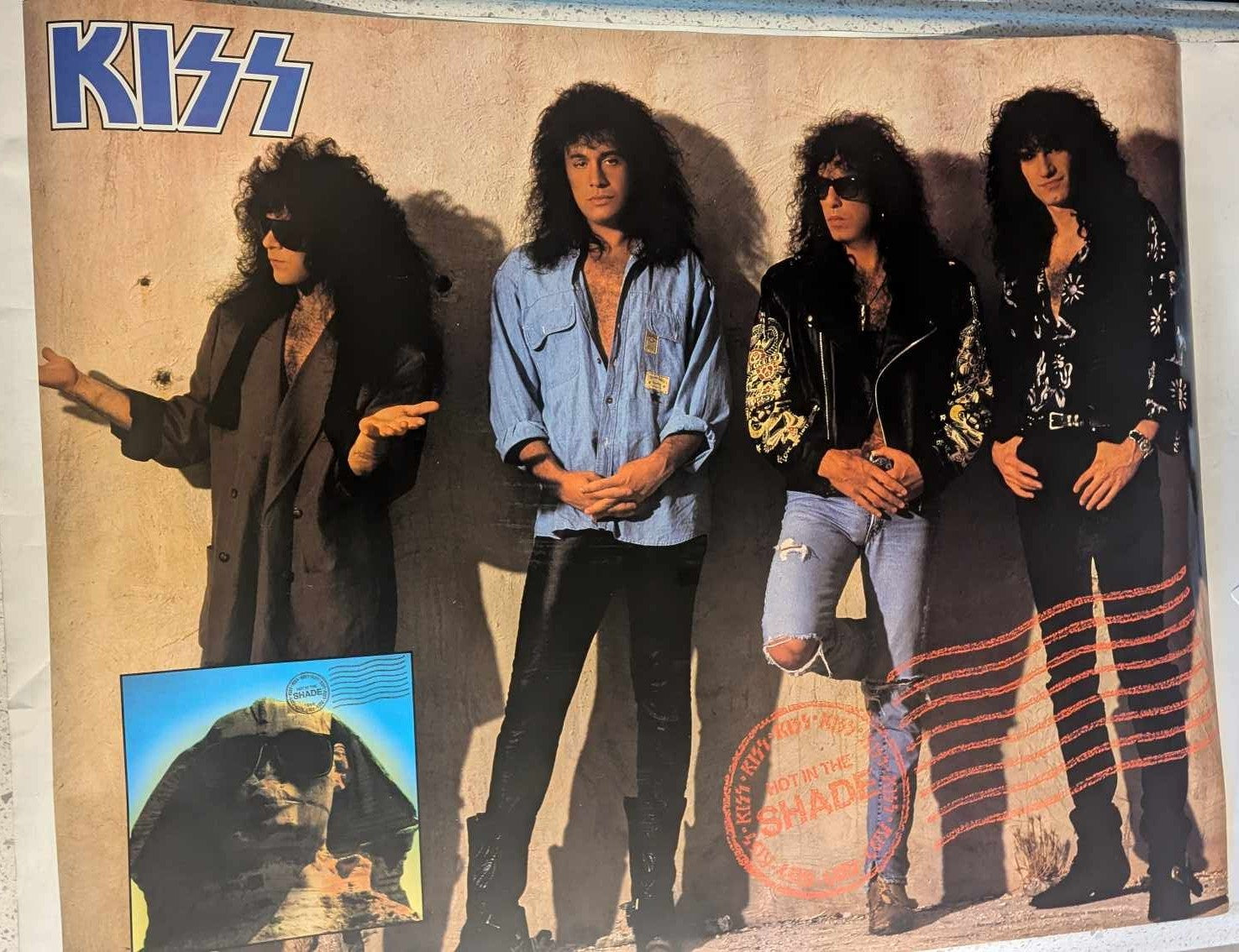 KISS HOT IN THE SHADE In-Store PROMO POSTER Promotional 1989 – KISS Haven