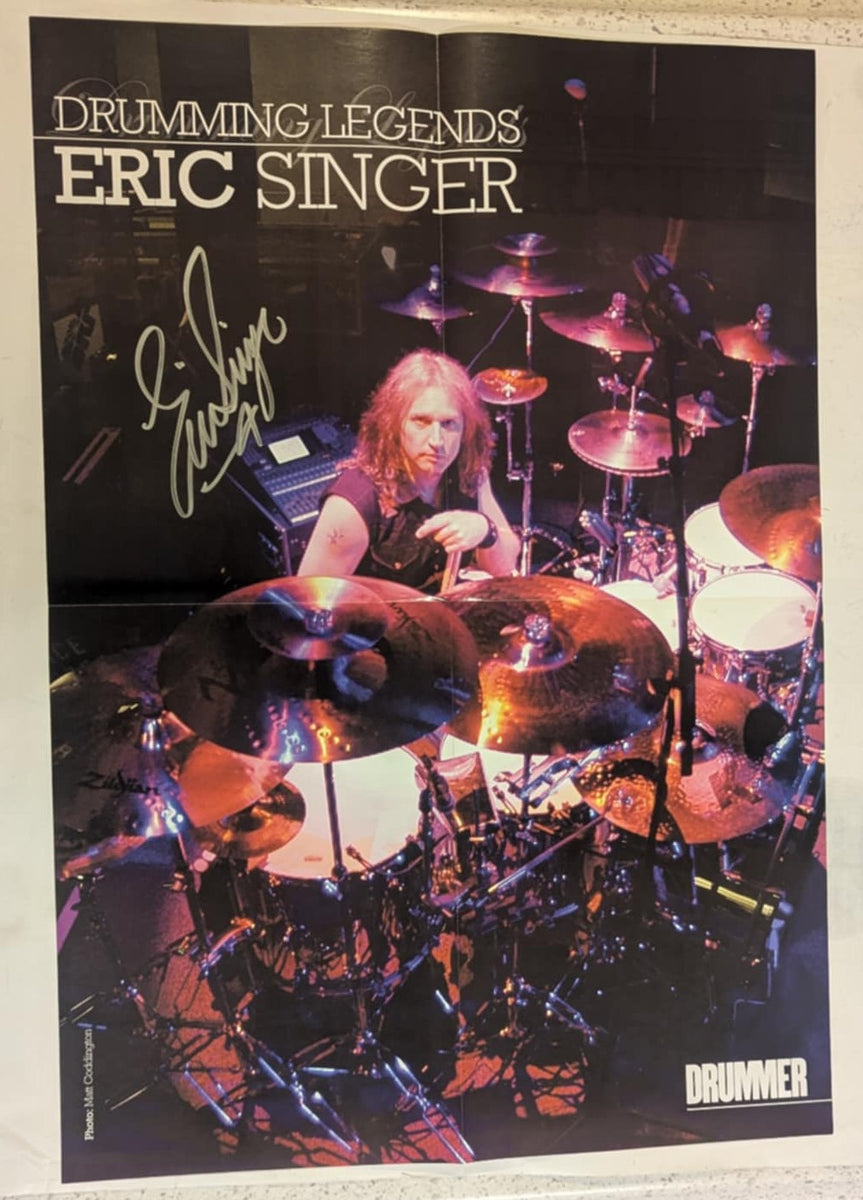 KISS Eric Singer Personally Owned and Signed 16 x 22 Poster – KISS Haven