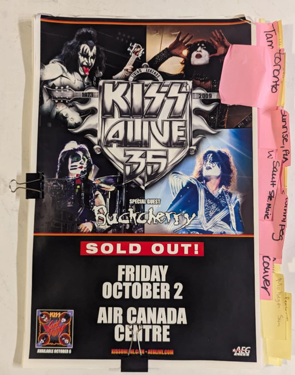 KISS Eric Singer Personally Owned Complete Set of 94 ALIVE 35 Promo To ...