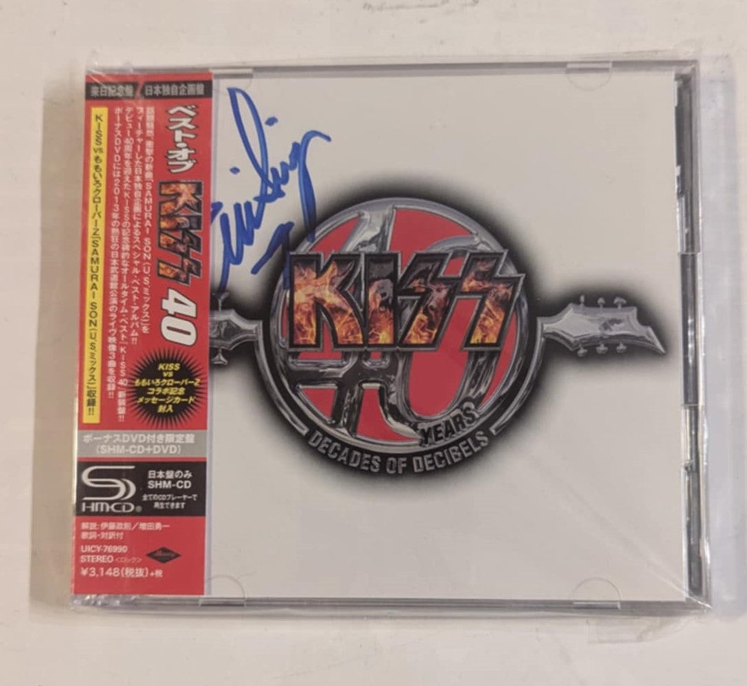 Eric Singer KISS 40 Years Japan CD/DVD set Signed KISS Personal Collec ...