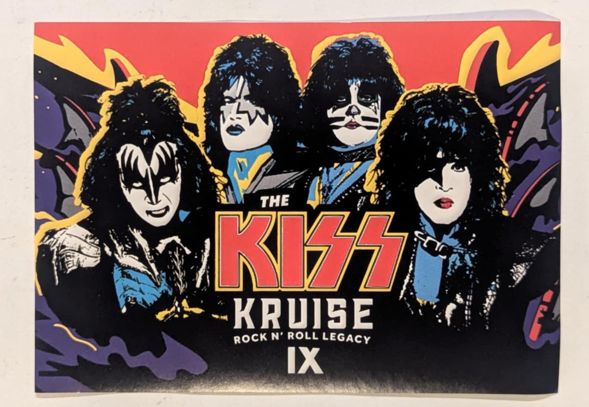 KISS Eric Singer Owned KISS Kruise IX Unused Merch Head Sticker Person ...