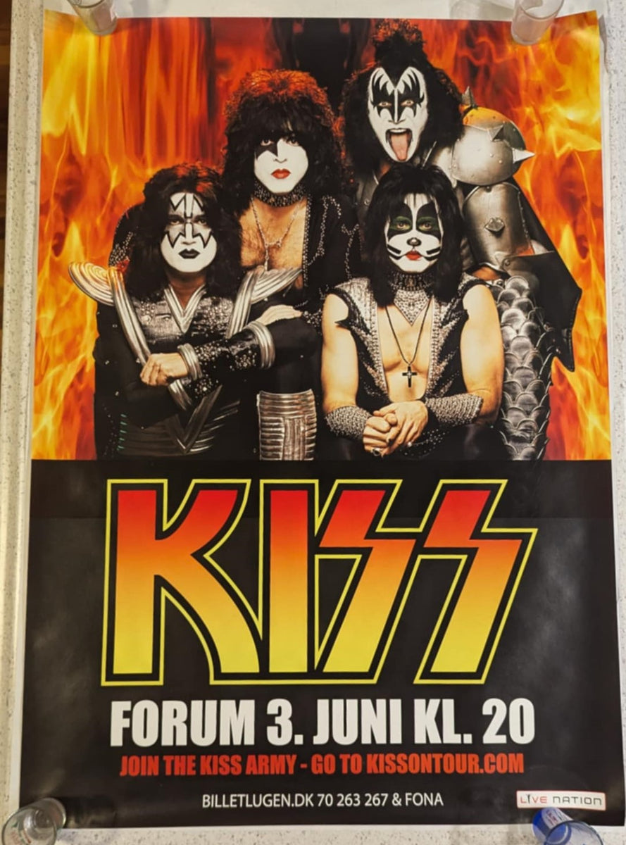 KISS Eric Singer Personally Owned June 3 2008 COPENHAGEN DENMARK Alive ...