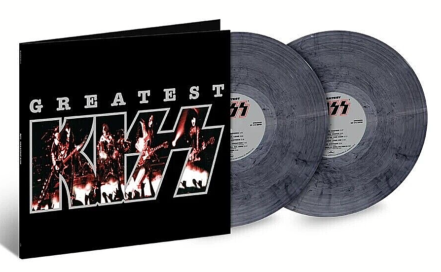 KISSOnline PAUL STANLEY signed GREATEST KISS LP KOL EX colored vinyl ...